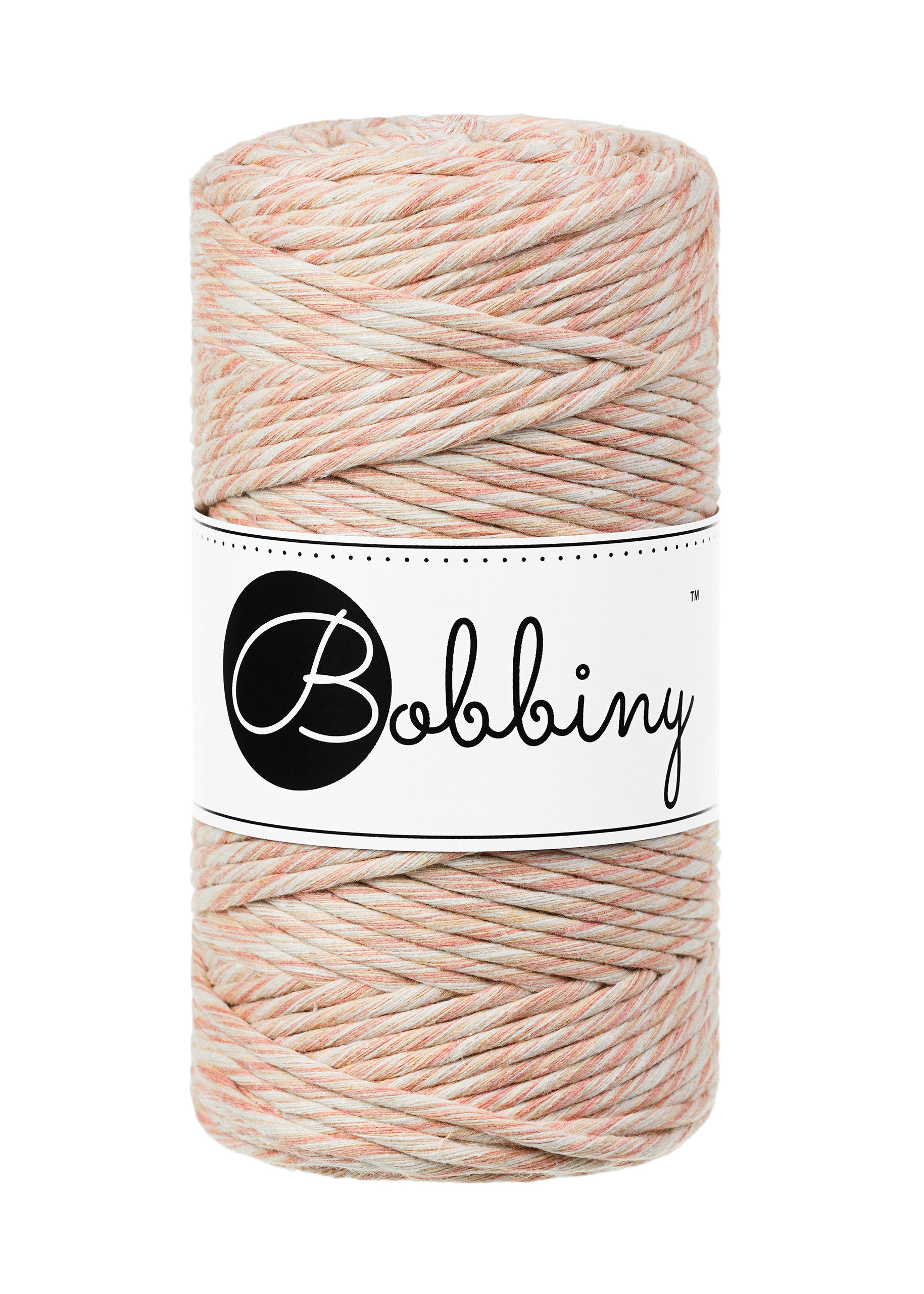 Macrame cord 3mm single strand Peach Shake – Señora Macramé
